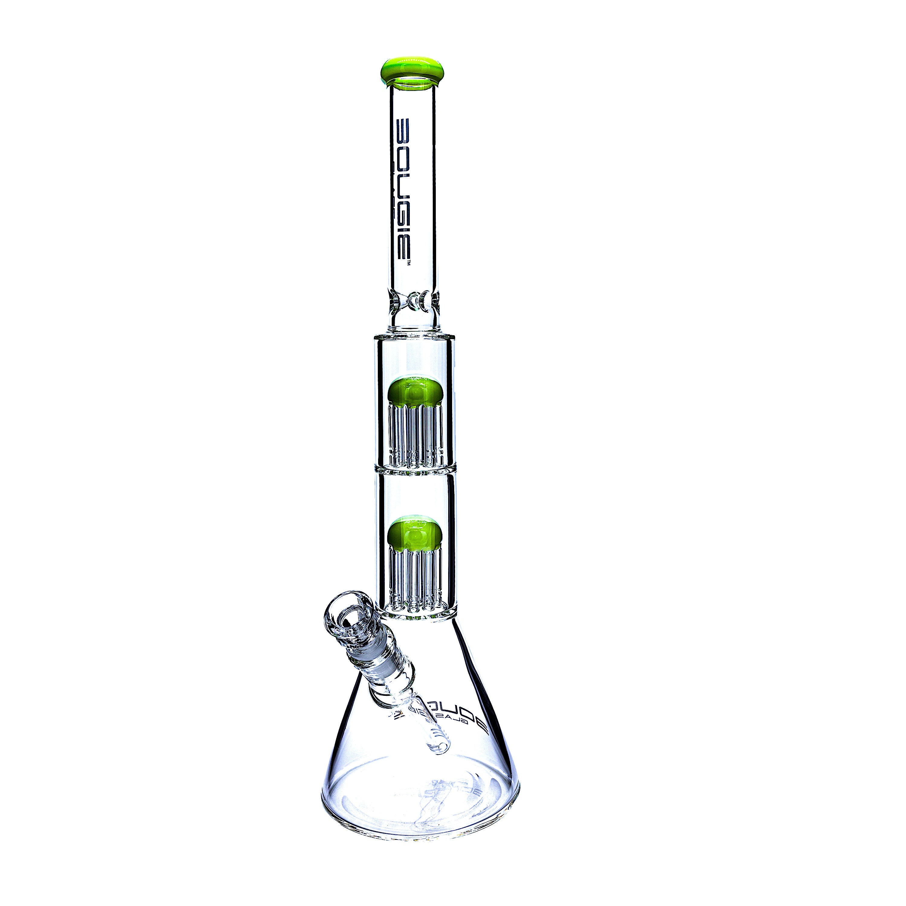 18" Bougie Double Perc Beaker #6024